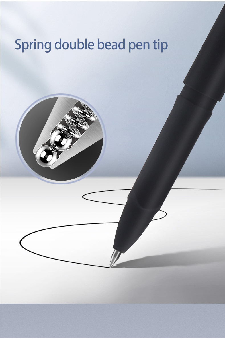 BAOKE Jumbo Capacity Black Gel Pens and Refills 0.5mm 0.7mm 1.0mm Pen ...