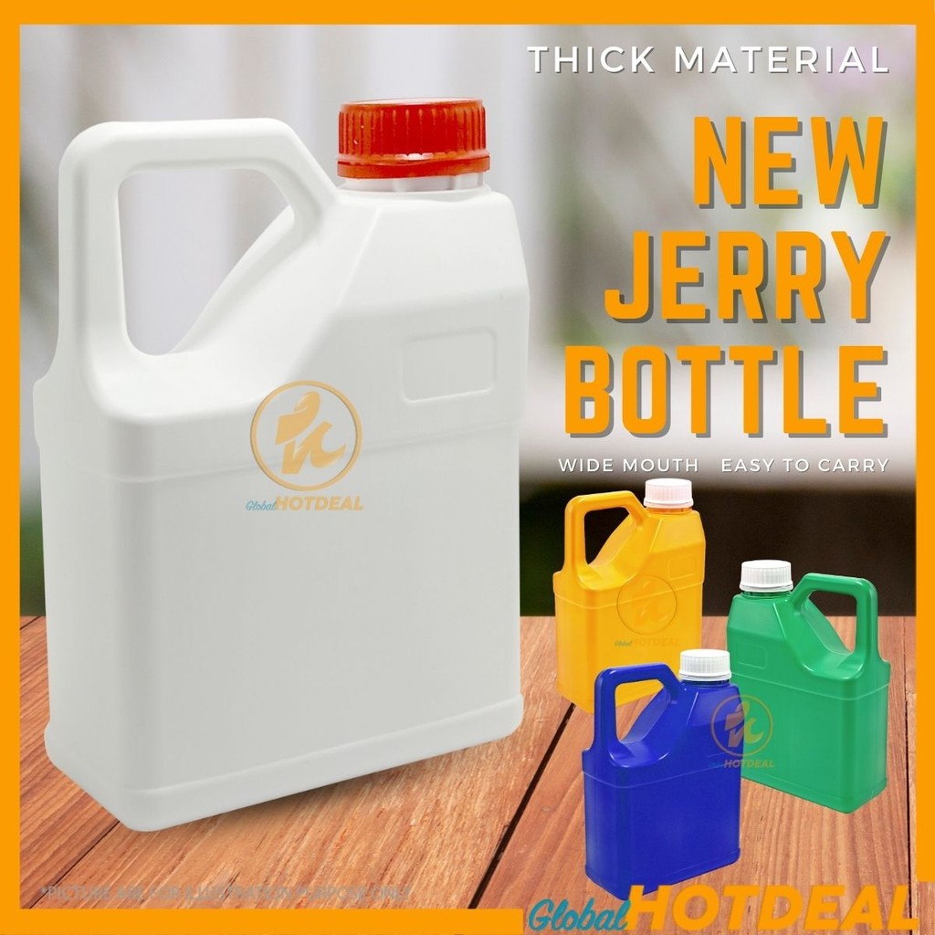 4L Jerry Bottle New Container HDPE Bottle Tong Air Besar Bekas Simpan ...