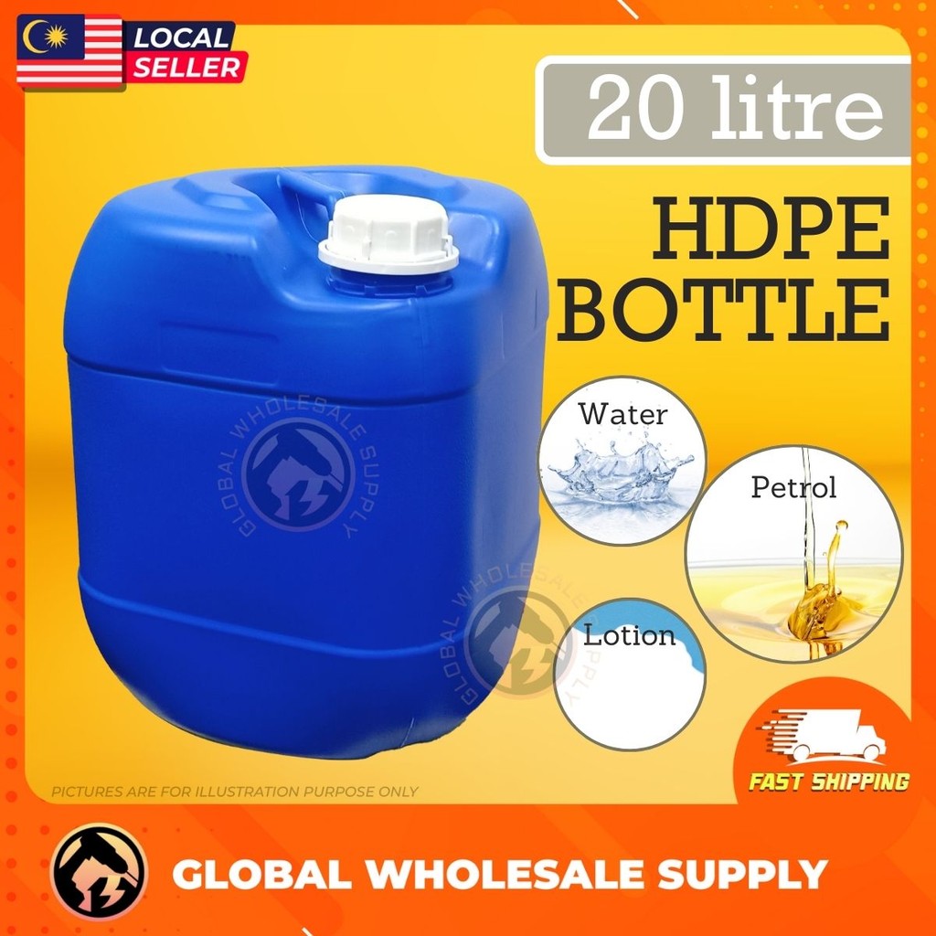 20L Drum Bottle New Container HDPE Bottle Tong Air Besar Bekas Simpan ...