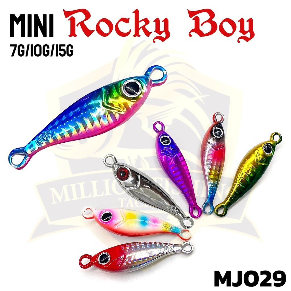 Umpan Pancing Mikro Jig Mini Rocky Boy Metal 7g/10g/14g 3D Eye Laser ...