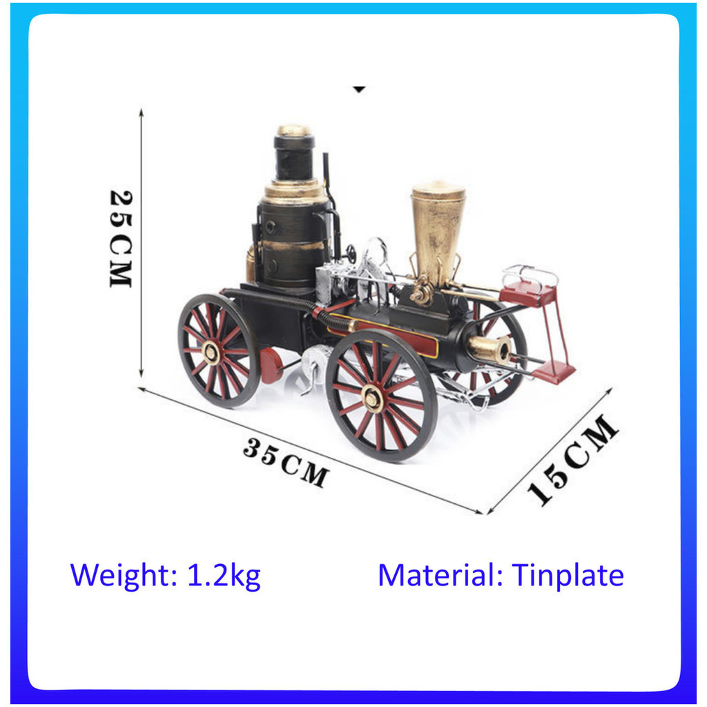 Simulation Of Old-Fashioned Steam Train Model Wrought Iron Retro ...