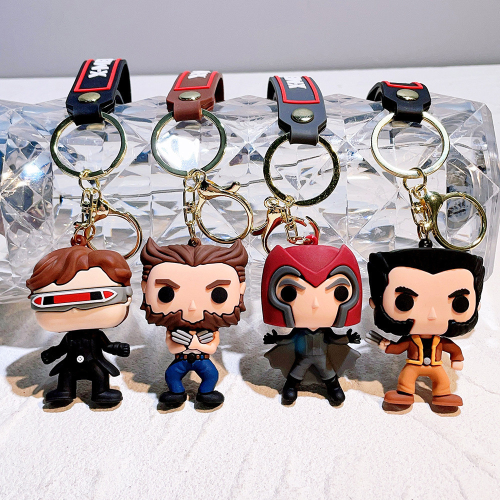 Colorful X-men Keychain Fun Wolverine And Deadpool Key For Birthdays ...