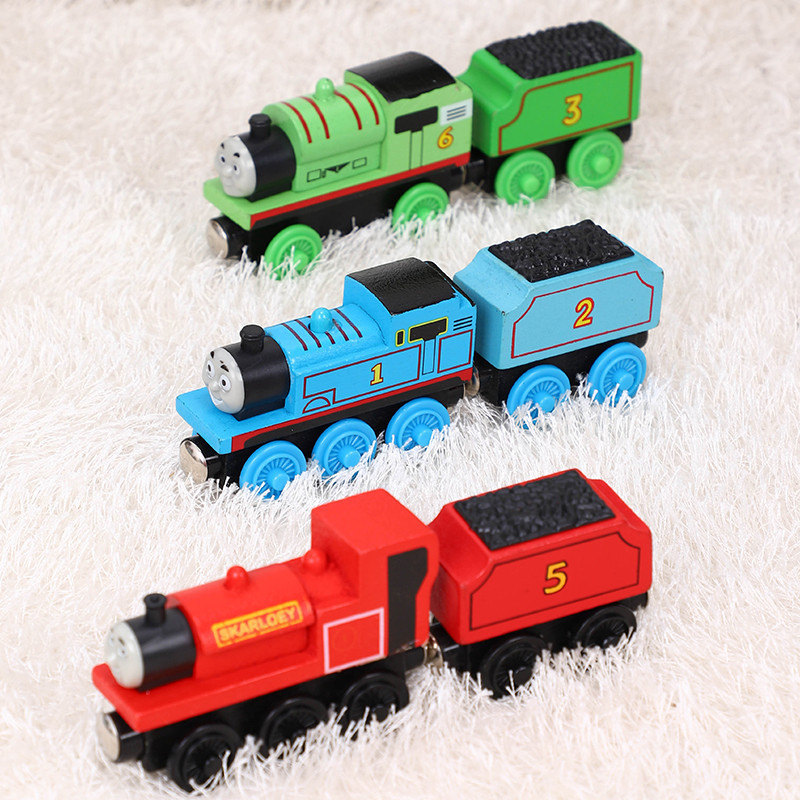 Beautifully Crafted Wooden Magnetic Train Toy Set For Children With ...