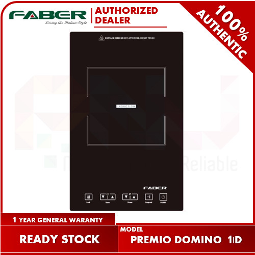 FABER 2100W Built-in Induction Cooker Glass Hob PREMIO DOMINO 1/D / 1ID ...