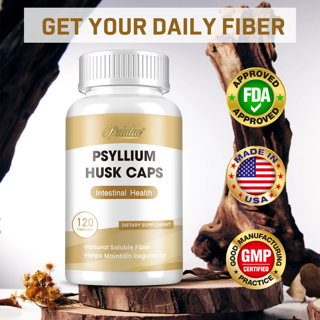 Pslalae Psyllium Husk Supplement | 1500 mg | 30/60/120 Capsules ...