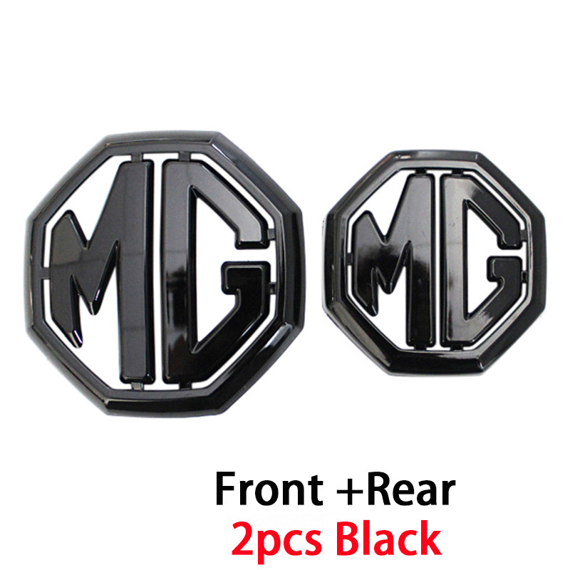 2PCS ABS Car Front Grille Emblem Rear Trunk Badge Logo Sticker For ...