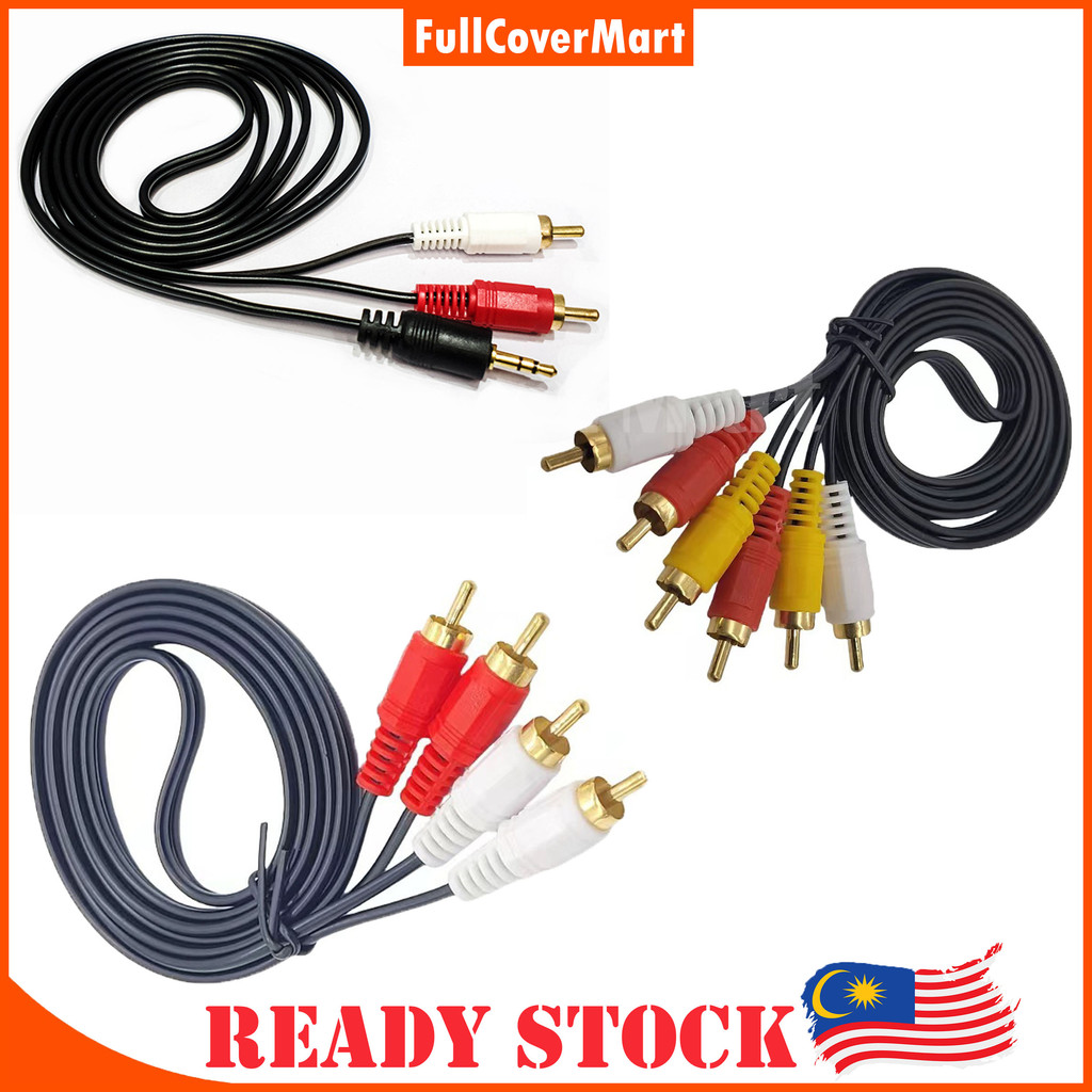 (CA43) ALL IN 1 RCA GOLD PLATED TV / DVD / AUX AUDIO / VIDEO HIGH GRADE ...