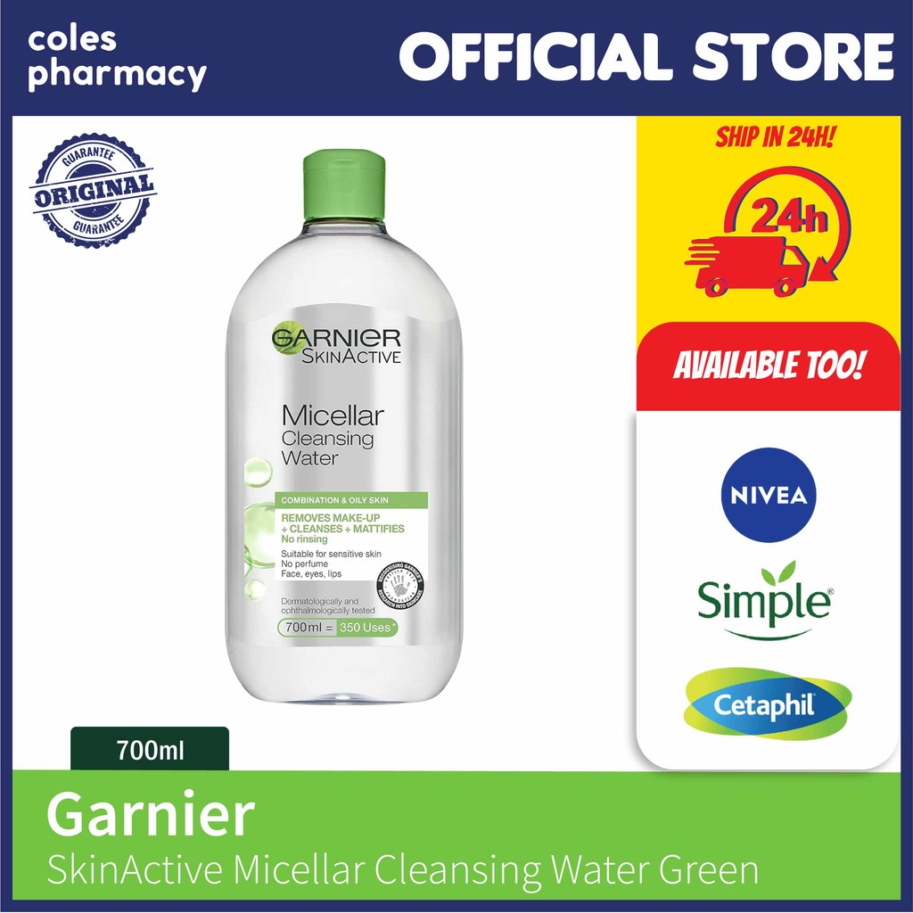 Garnier SkinActive Micellar Cleansing Water Green 700ml | Shopee Malaysia