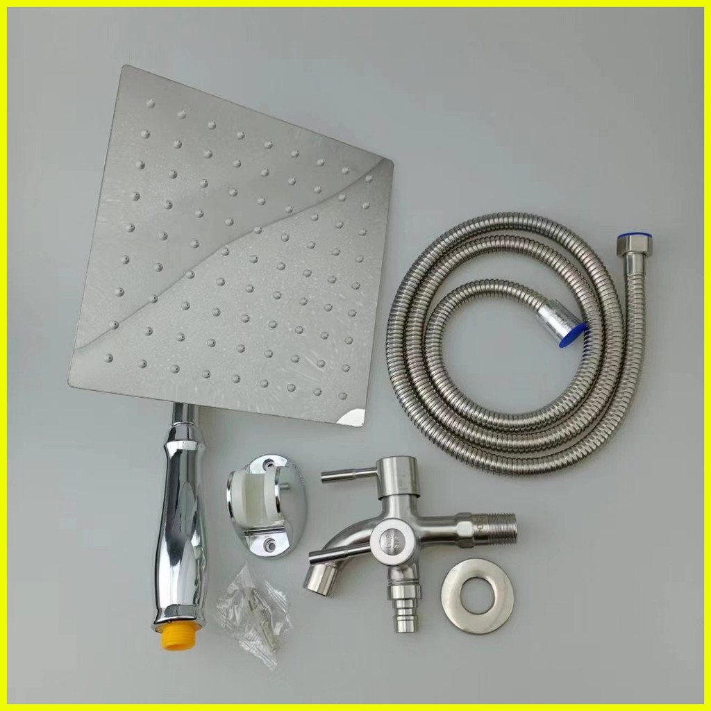 Best Stainless Steel Slim Top Overhead Rain Shower Set Shower Head ...