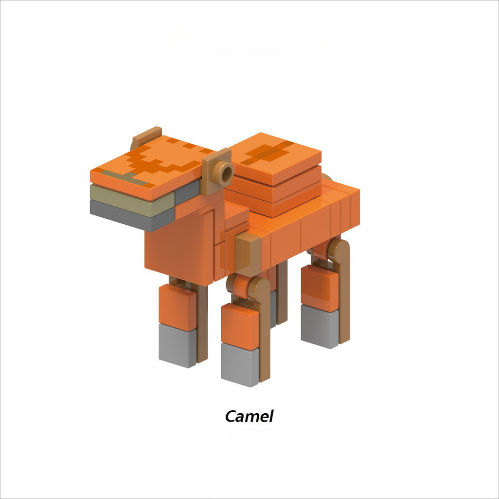 Minecraft Building Blocks Creeper Turtle Zombie Horse Educational Toys ...