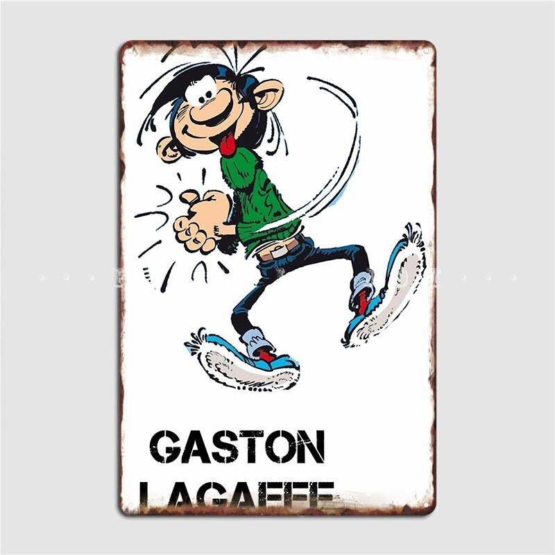 Gaston Lagaffe Movie Cartoon Color Big Ben Office Cute Adventure Poster ...