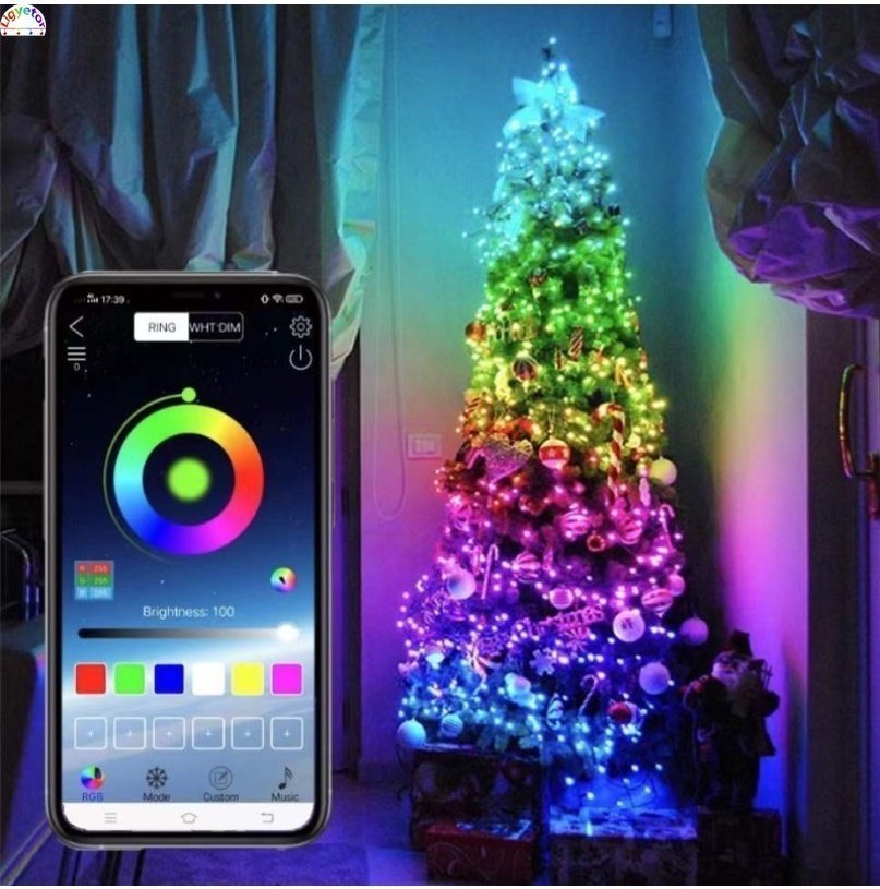 USB Smart APP Light RGB Strip Remote Bluetooth Music Marquee Flowing ...