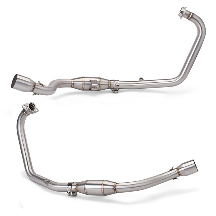 Stainless Steel Motorcycle Exhaust Front Link Pipe For Suzuki Gixxer ...