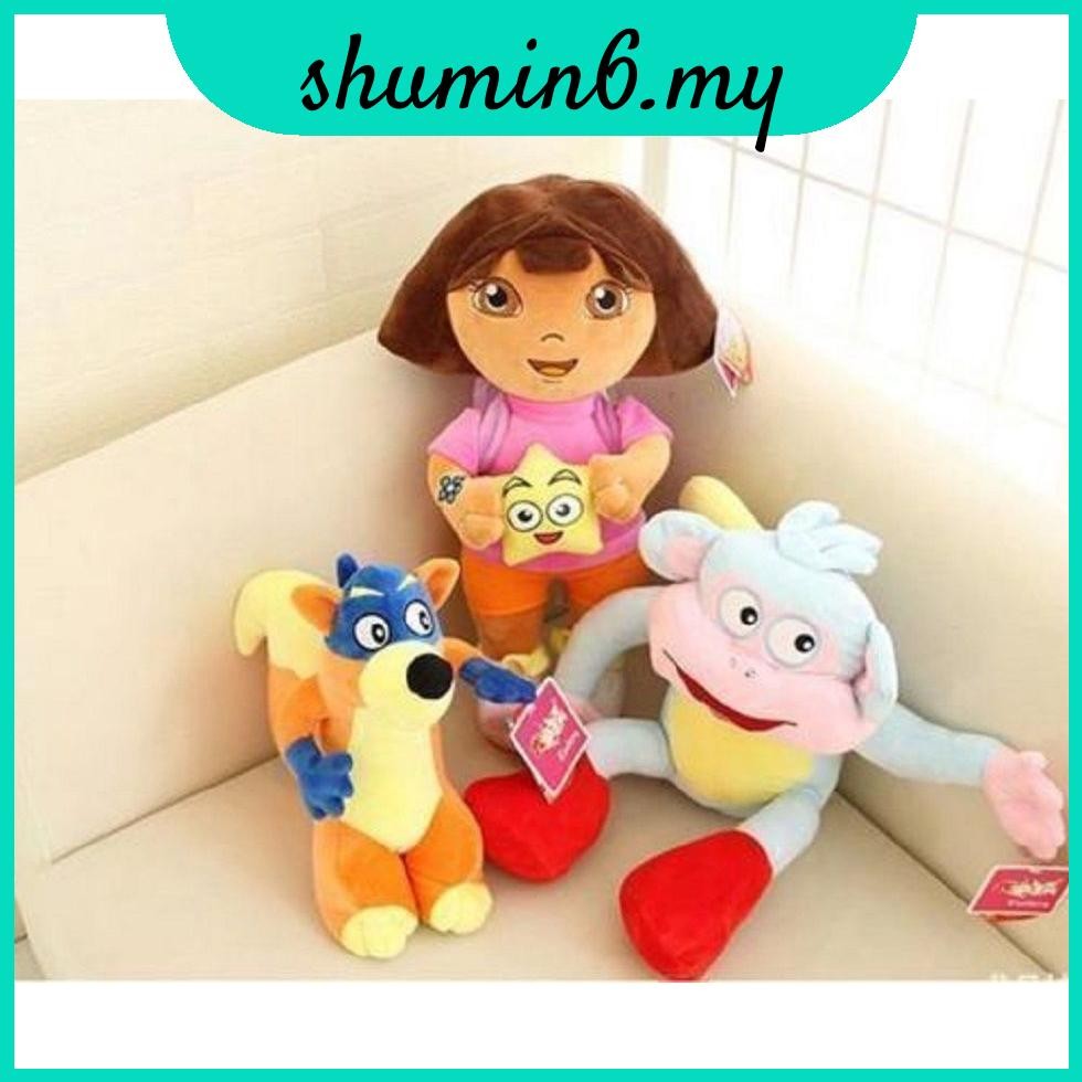 Dora The Explorer Swiper Fox Boots Monkey Backpack Map Kids Plush Toy ...