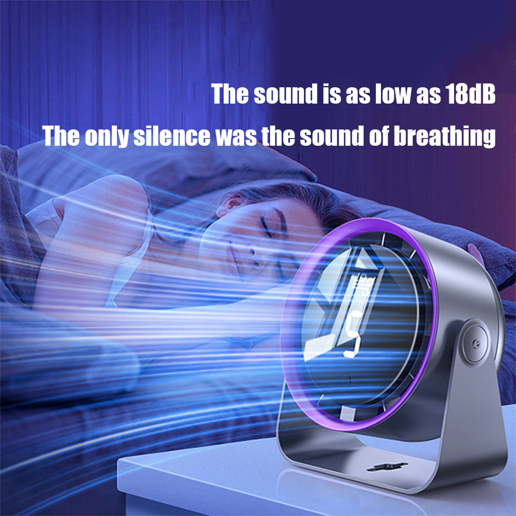 New Turbo Technology Desk Fan 100-Speed Adjustable Silent Fan Ultra ...