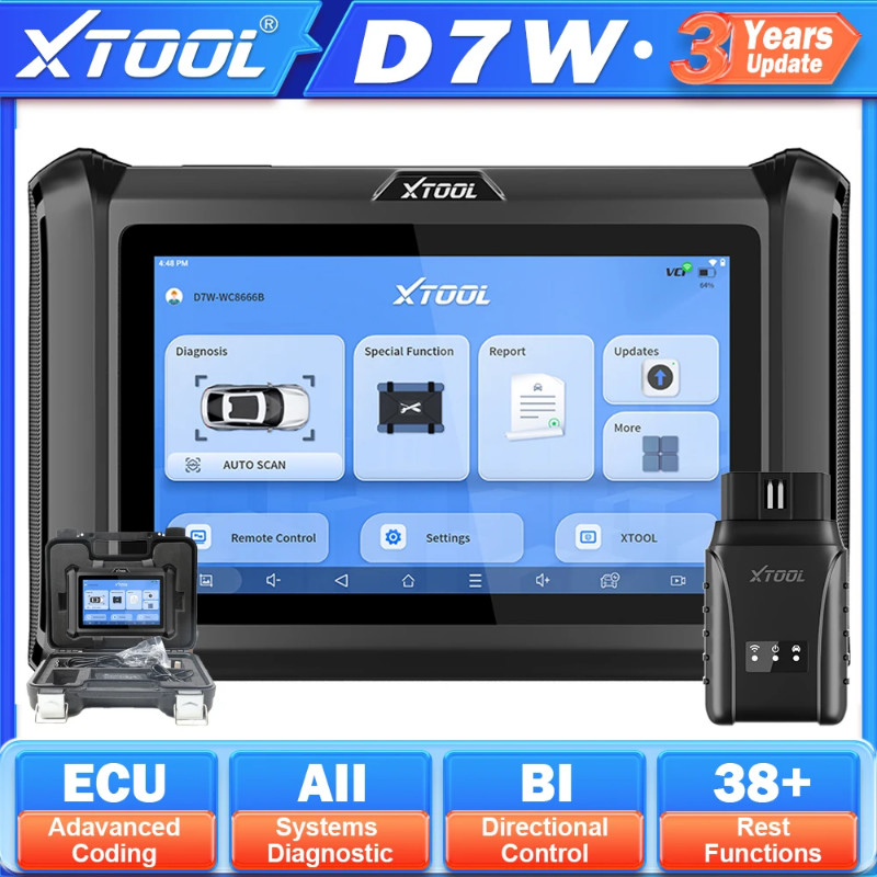 XTOOL D7W ECU Coding All System Diagnostic Scanner Active Test 36 ...