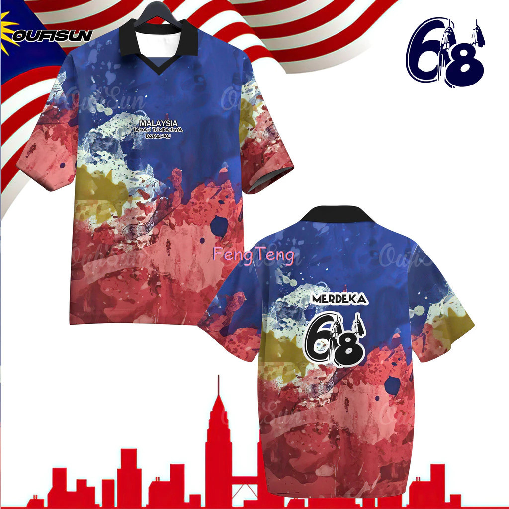 [Free Custom] 2025 Baju Merdeka Budak Lelaki Malaysia 68th Special ...