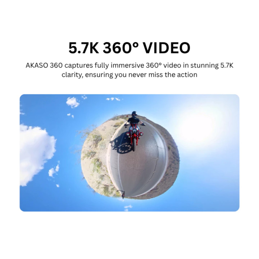 [READY STOCK] AKASO 360 - Action Camera | 5.7K 360 Video | 72MP 360 ...