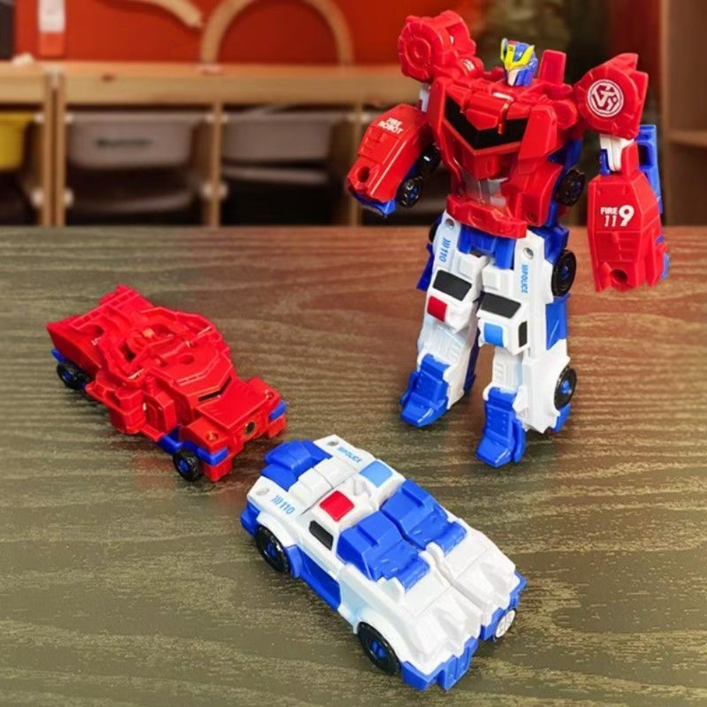 Boys Magnetic Robot Car Toy Transformers God 2-In-1 Magnetic Collision ...