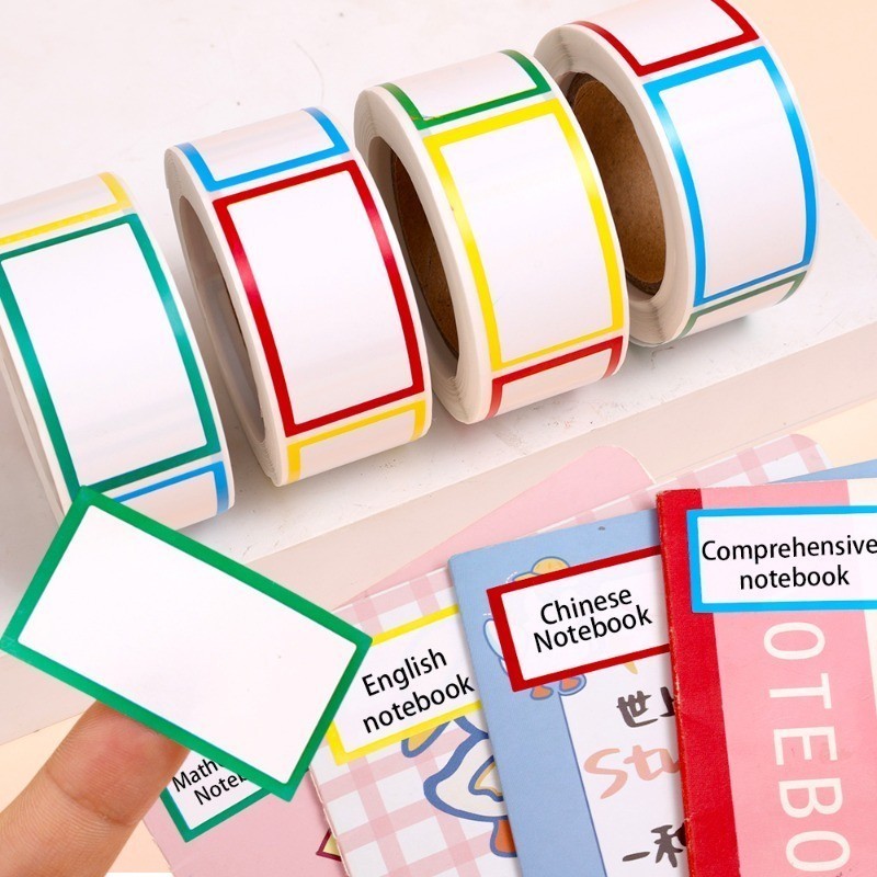 250 Stickers 4 Colors Name Tags Labels - For Office, Meeting, School ...
