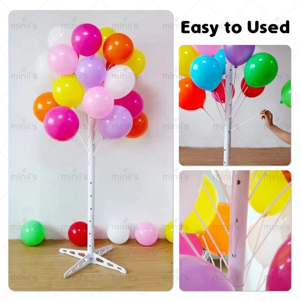 MINIIS Balloon Display Stand Balloon Tree Holder 1.8M PVC Base Balloon ...