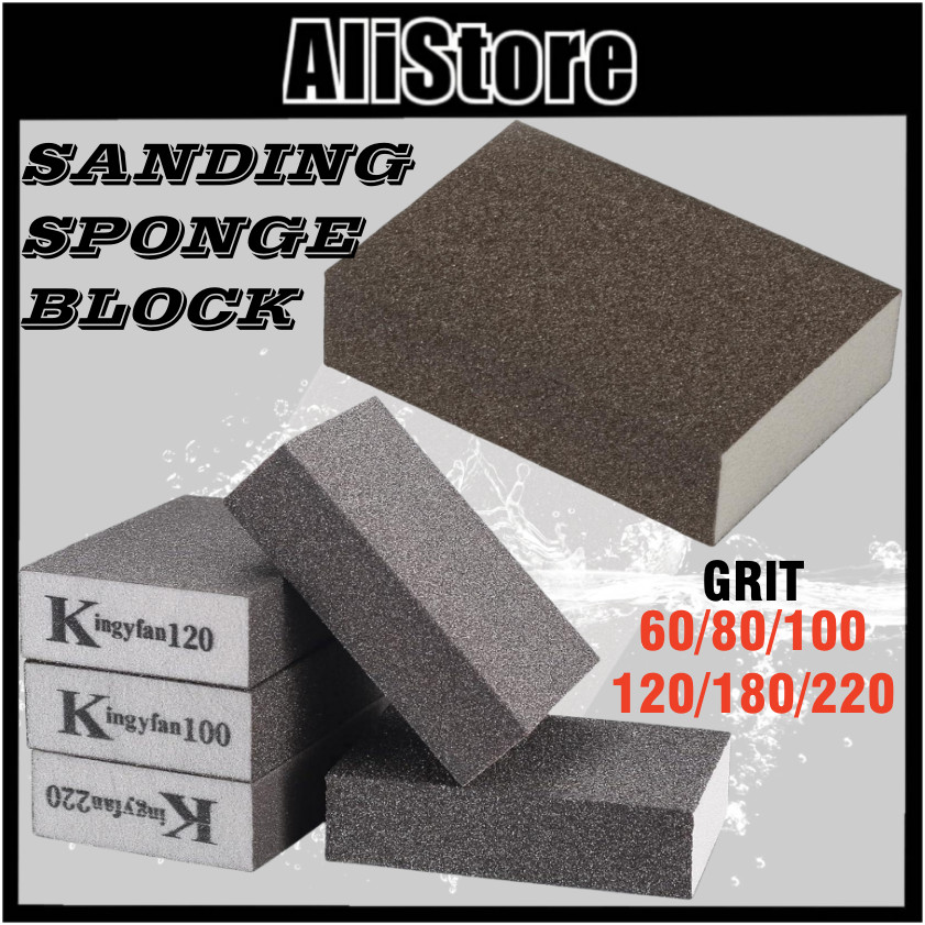 ALi Wet Dry Sanding Block Sanding Sponge Metal Sandpaper Blocks for ...