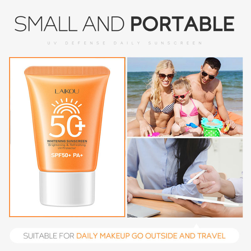 LAIKOU Sunscreen Isolation Milk Face Whitening Sunscreen Lotion UV ...