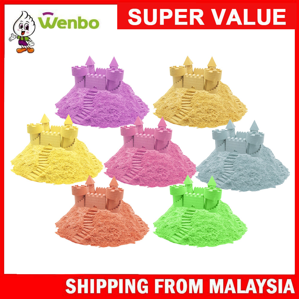 Wenbo [500g] Children DIY Fun Dynamic Sand Playing Set Kids Sand Castle ...