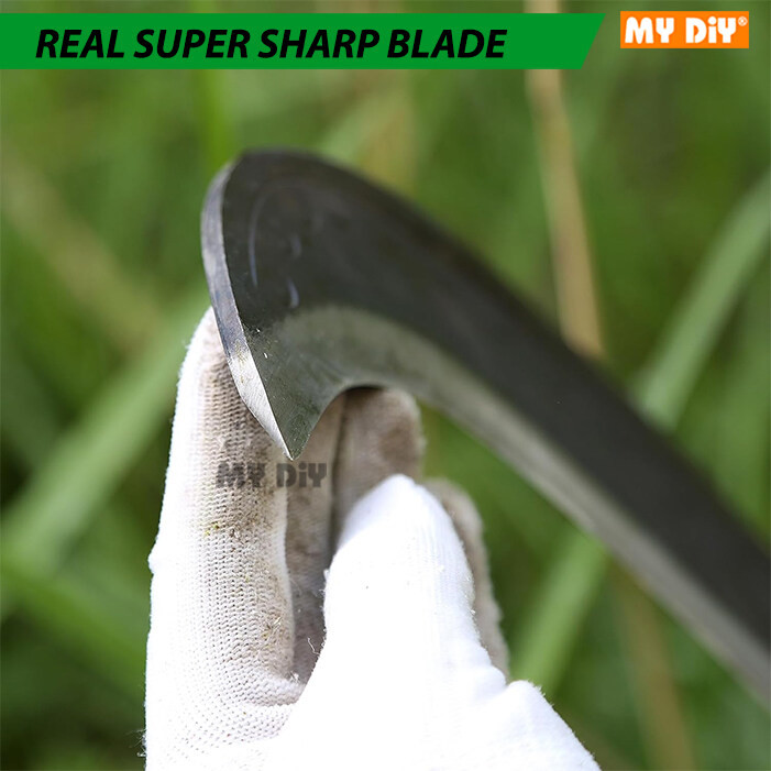 MYDIYSDNBHD - 20" WOOD HANDLE CHOPPER KNIFE CURVE HEAD / PISAU KAYU ...