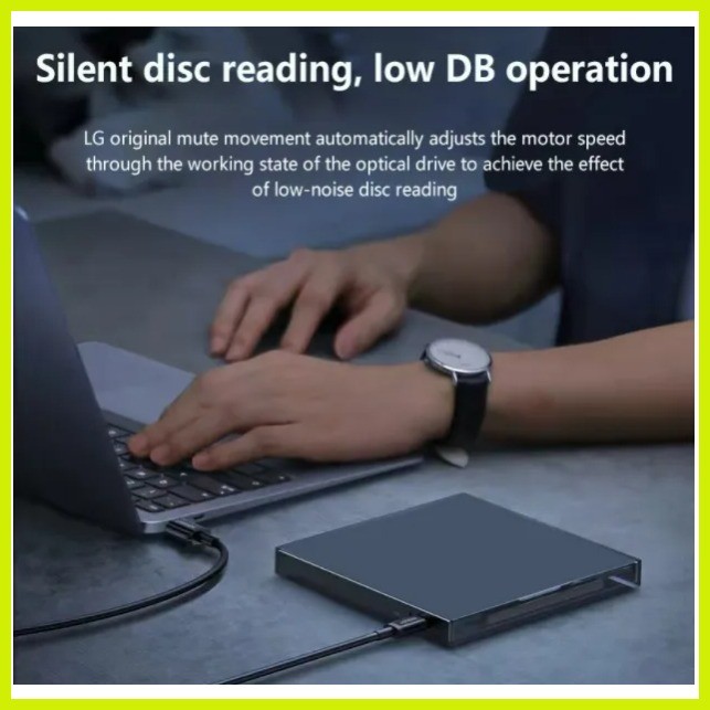 ALLAN Slim Optical Drive Case Portable External DVD-ROM Disk Driver CD ...