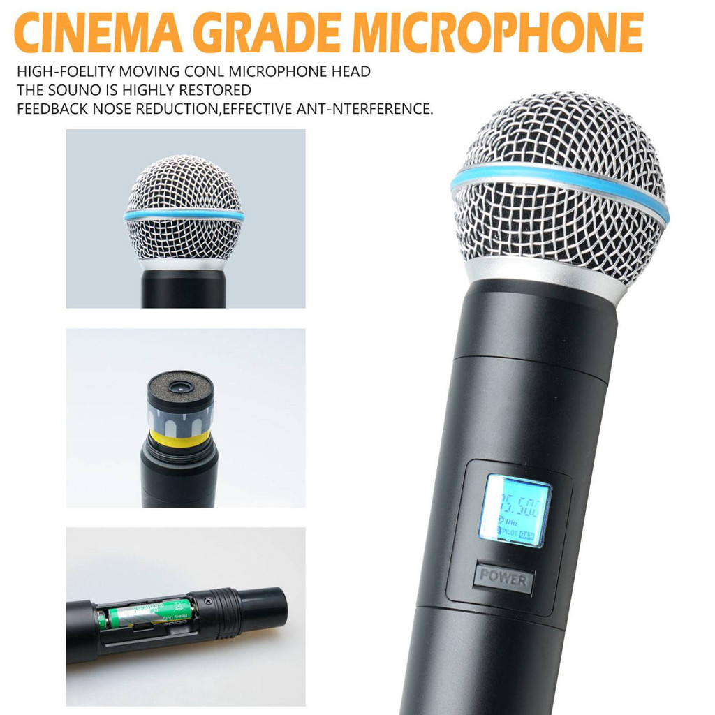 Wireless microphone GLXD4 a tow two UHF infrared frequency conference cross-border stage ...