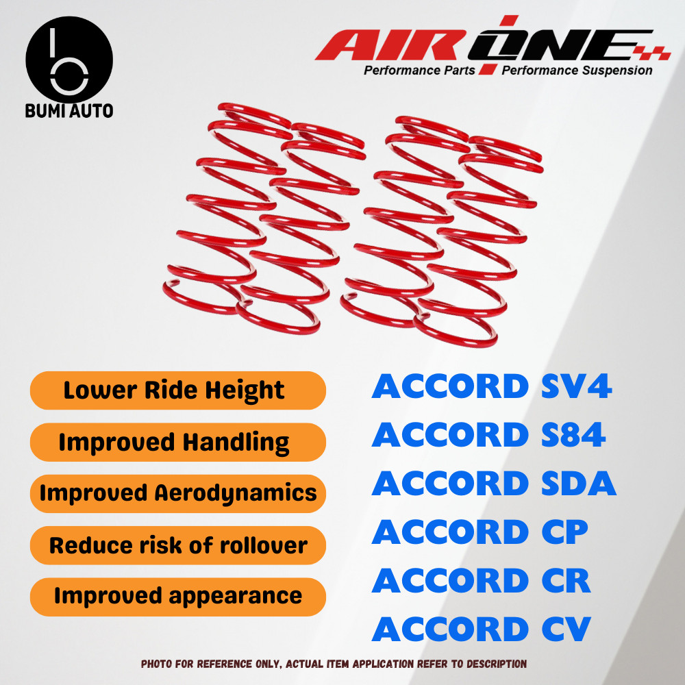 Honda Accord SV4 S84 CL (SDA) CP (TAO) CR (T2A) CV Lowered Sport Spring ...