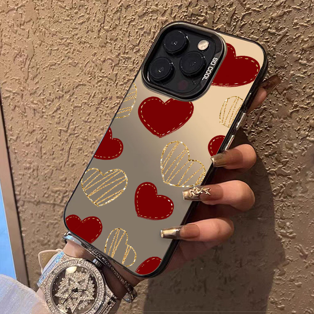 Love Heart Silver IMD Phone Case For Tecno Spark GO 1 GO 2025 30C Pova ...