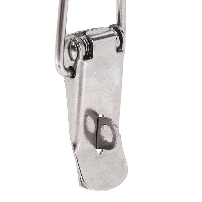 2pcs 90 Degrees Duck-mouth Buckle Hook Lock Stainless Steel Spring ...