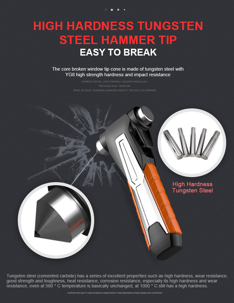 Car Safety Hammer 2 In1 Window Breaker/Hammer | Shopee Malaysia