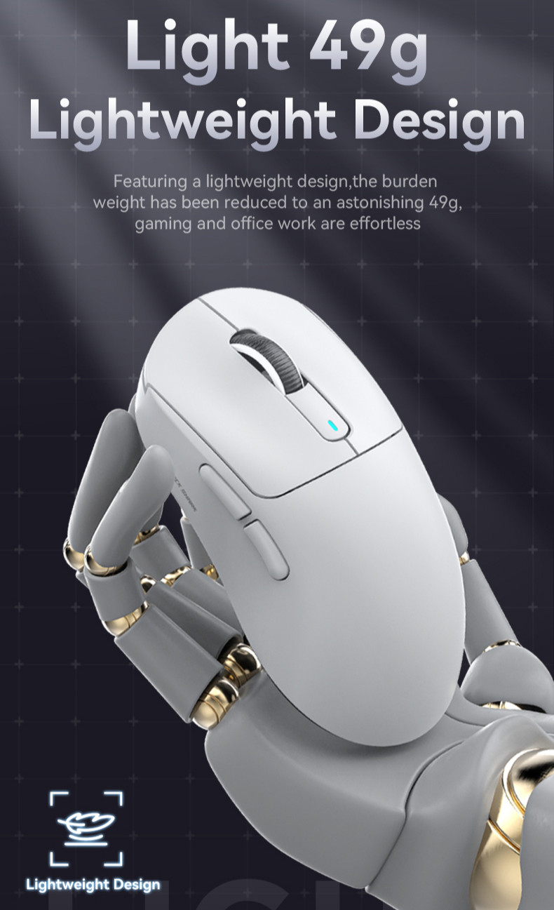 Attack Shark X3 MAX 3-mode Lightweight Gaming Mouse 8K Polling Rate ...