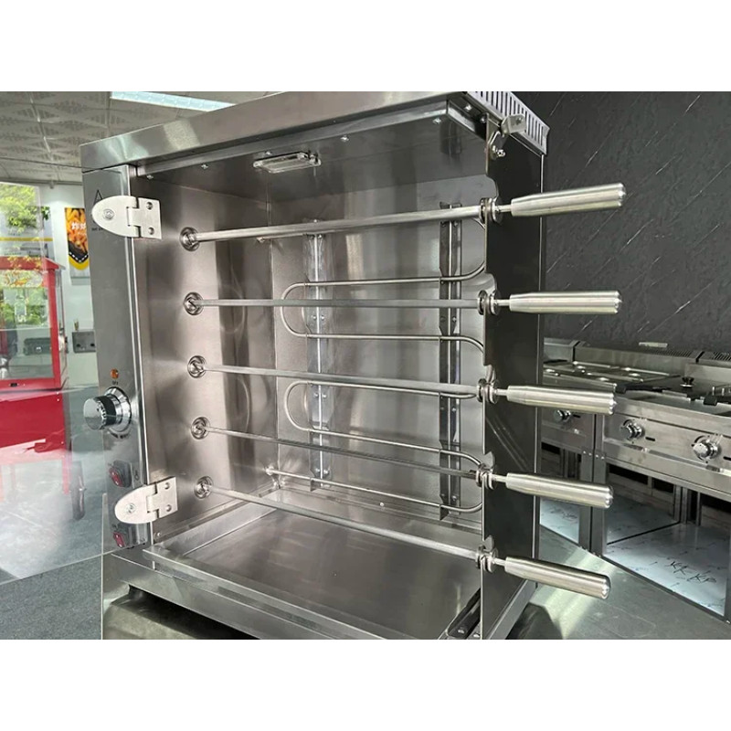 Commercial Stainless Steel Electric Rotating Grill Gas Chicken Roasting ...