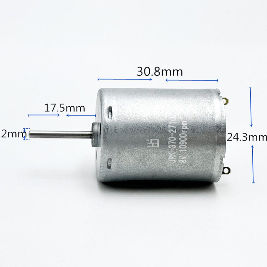 Mini 24mm RK-370-27100 Carbon Brush Motor DC 3V 6V 7.4V 8V 10900RPM ...