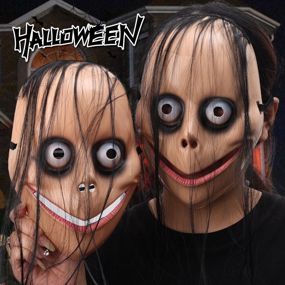 Horror Halloween Evil Clown Party Mask - Ghost House Mischief Cosplay ...