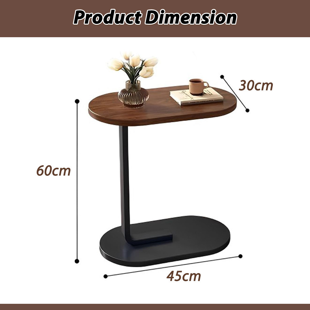 Worthbuy Wooden Side Table Meja Tepi Coffee Table Meja Kopi Bedside ...