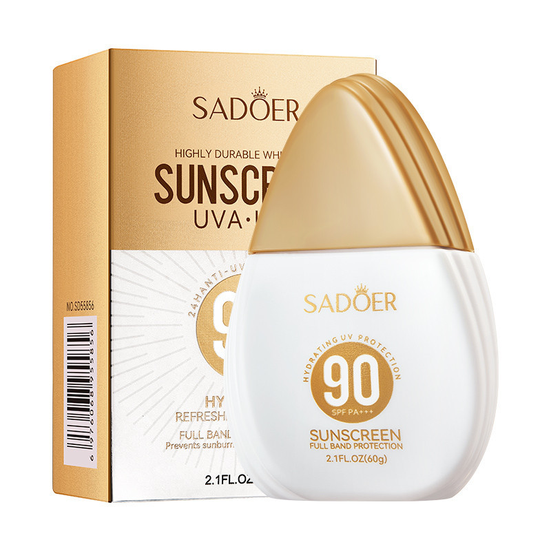 ROREC SADOER SPF90+ PA+++ Water Permeable Sunscreen Highly Durable Whitening UVA UVB UV Sunblock ...