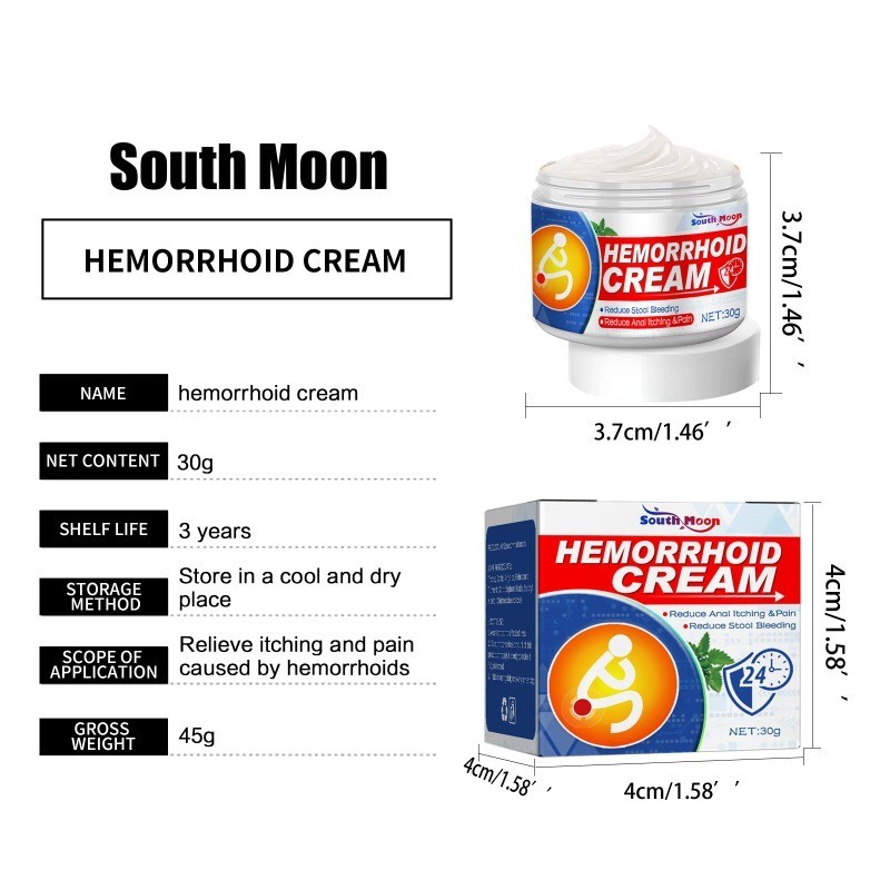 South Moon Hemorrhoids Ointment Internal External Piles Removal Anal ...