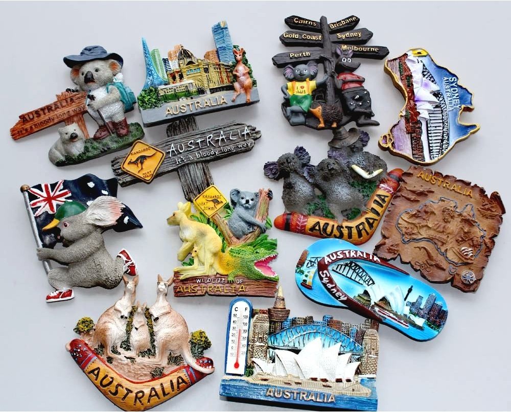 Ready Stock ** Australia Sydney Opera House Koala Kangaroo Map Magnetic ...