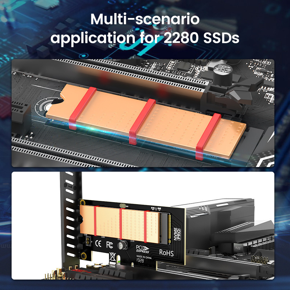 JEYI Copper M.2 HeatSink with Nano Thermal Pads, NVMe NGFF Pure Copper ...