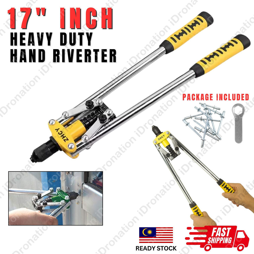 17" Inch Hand Riveter Gun Mesin Paku Tembak Rivet Nail Gun Rivet Nut ...