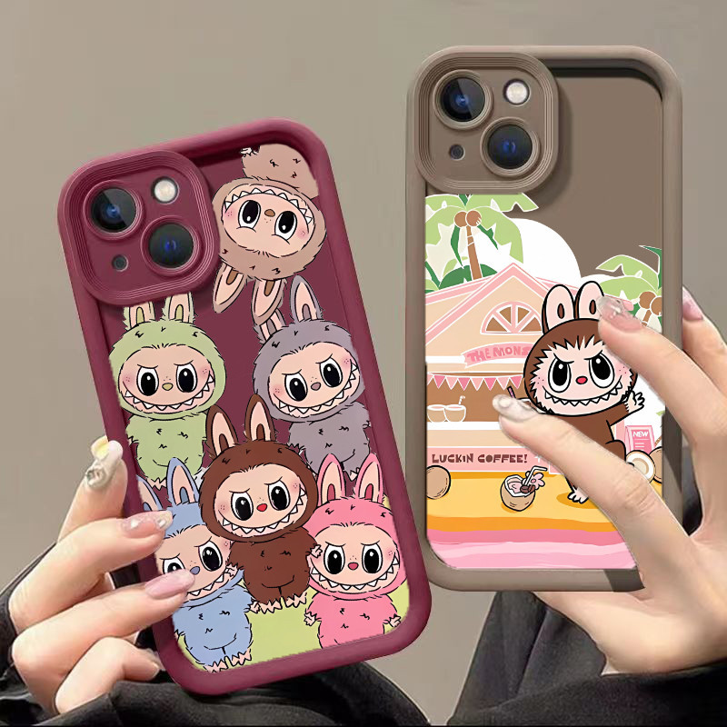 Cartoon Coffee labubu Casing For Xiaomi 14 13 12 13T Pro 12T 14 Ultra ...