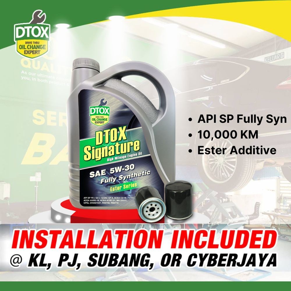 [Installation Provided] ENGINE OIL SERVICE PACKAGE DTOX Signature High ...