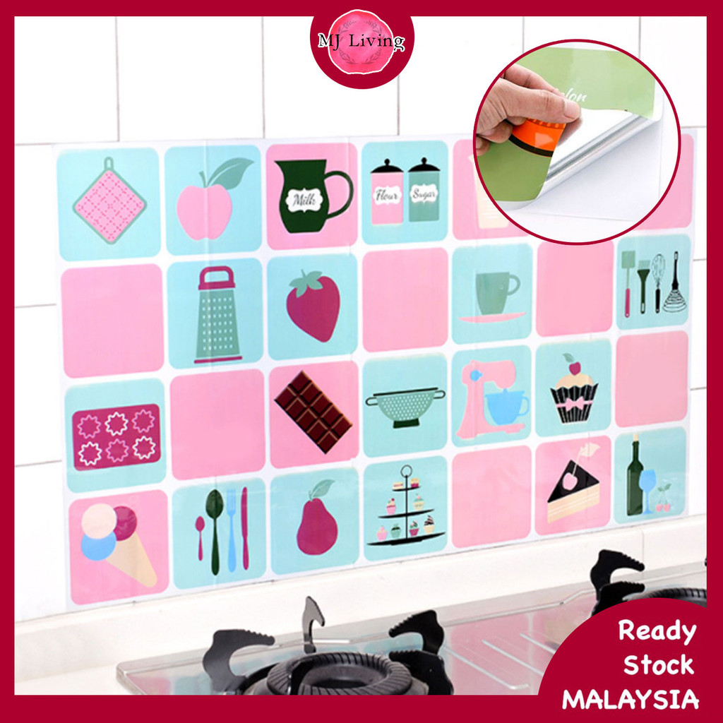 Kitchen Wall Sticker Anti-Oil Sticker Waterproof Sticker Home ...