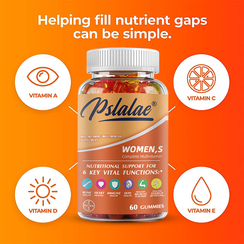 Pslalae Women's Multivitamin | Biotin, Calcium | Supports Immunity ...