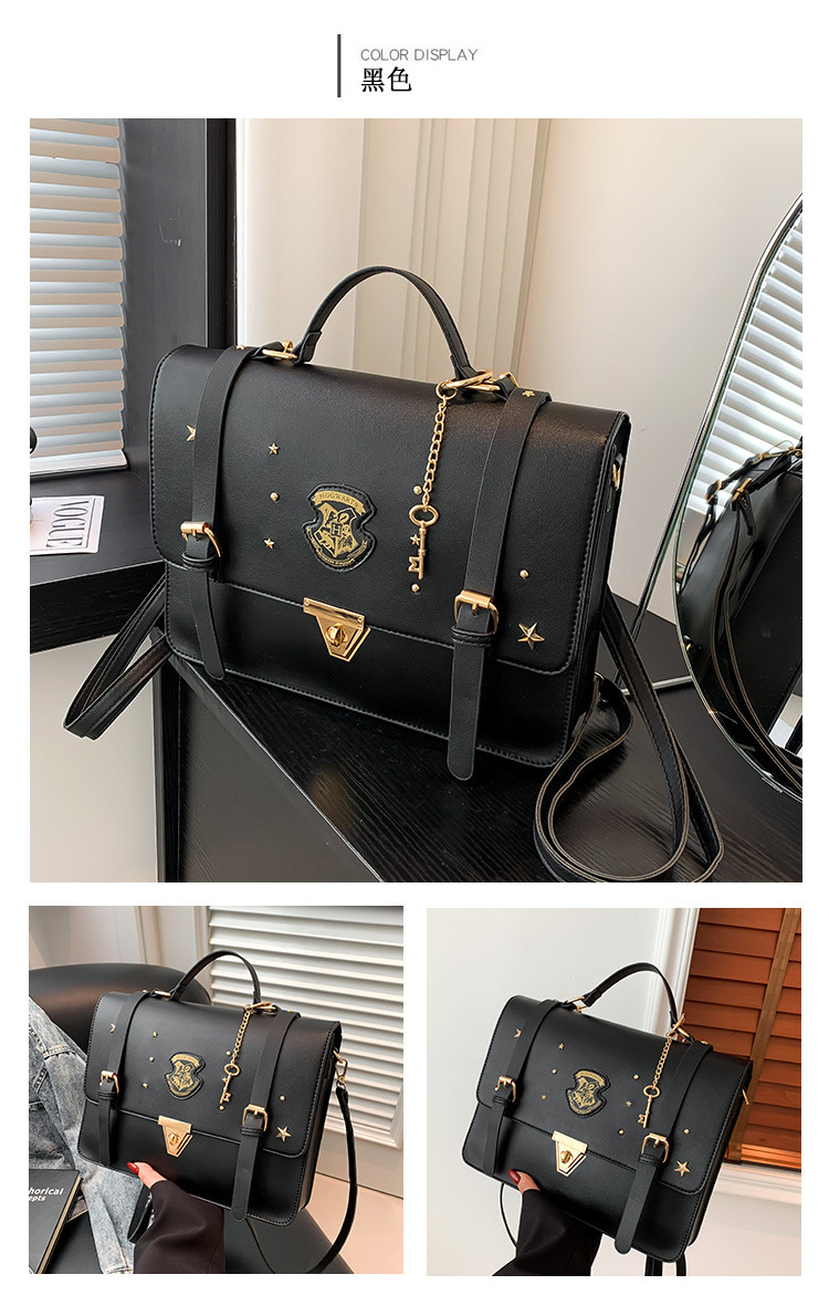 Student Preppy Style Postman Large Capacity Backpack Vintage Rivet ...